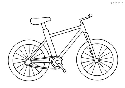 Dibujos de Bicicletas para colorear Imágenes de Bicicleta para colorear