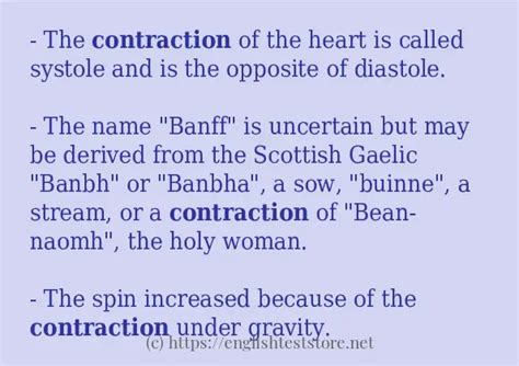 How To Use The Word Contraction EnglishTestStore Blog