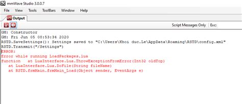 WEBENCH Tools MMWCAS RF EVM Mmwave Studio Simulation Hardware System Design Tools Forum