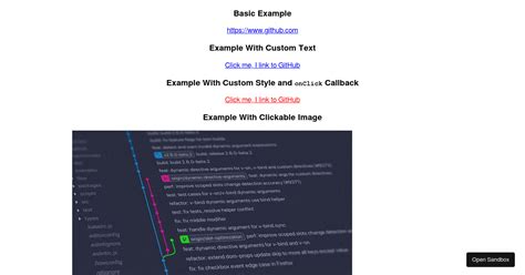 React Secure Link Examples Codesandbox