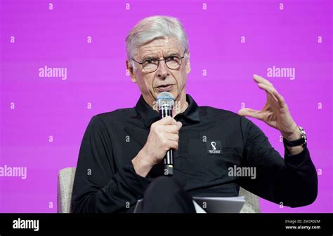 Fifas Chief Of Global Football Development Arsene Wenger During A