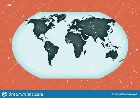 World Map Poster Kavrayskiy VII Stock Vector Illustration Of Grunge
