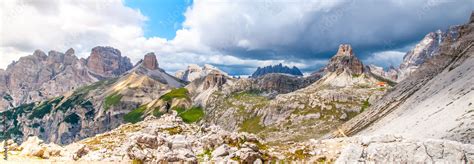 Tre Cime Hut Aka Dreizinnenhutte Or Rifugion Antonio Locatelli With