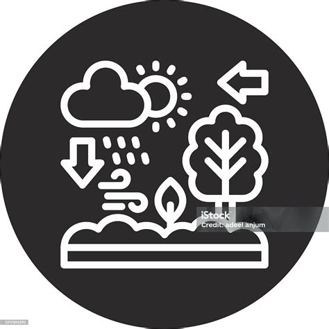 Ecosystem Inverted Circle Black Stock Illustration Download Image Now