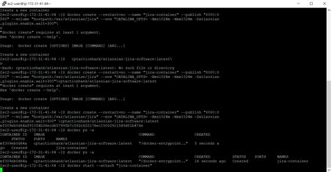 Solved AWS Jira Installing Jira Container Is Not Chegg