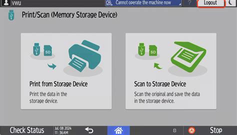 How To Print From Usb Or Scan To Usb From The New Ricoh Printers In