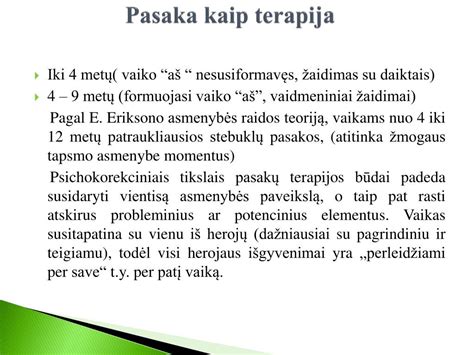 PPT Pasakų terapija ir reikšmė vaikų asmenybės ugdymui PowerPoint