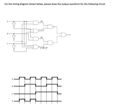 Solved For The Timing Diagram Shown Below Draw The Output