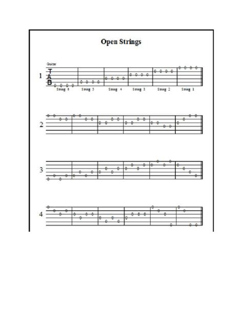Open String Tab Pdf