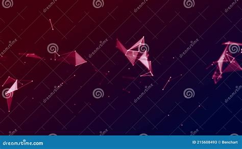 Abstract Digital Data Plexus Technology Background Loop Stock Video