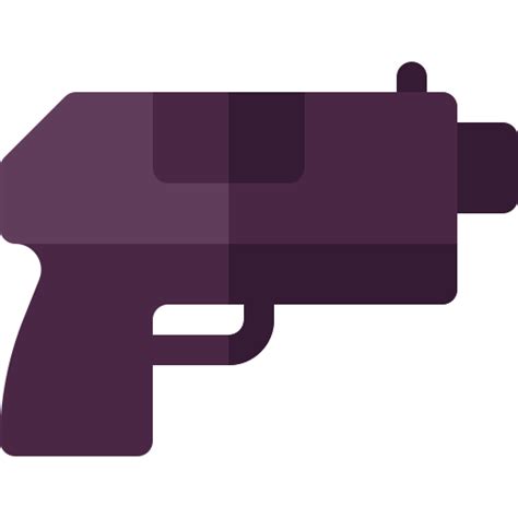 Gun Basic Rounded Flat Icon