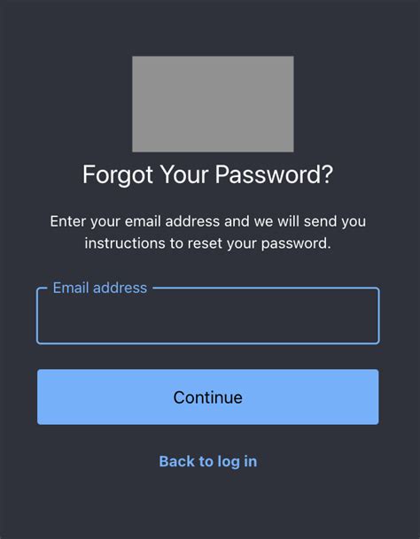 Go Directly Back To Login From Reset Password Email Screen Auth
