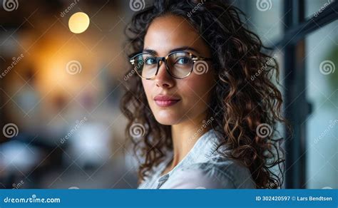 Empowered Businesswoman In Office Ai Generated Stock Illustration Illustration Of Space