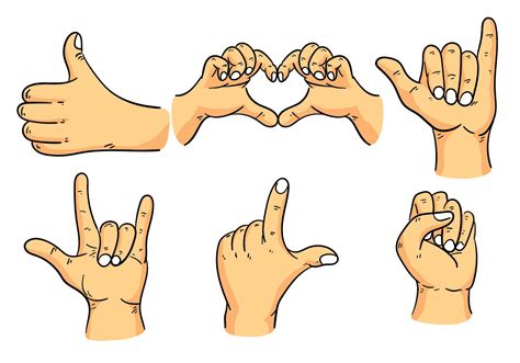 Gesto De La Mano De Dibujos Animados Brazo De Clipart Espect Culo The