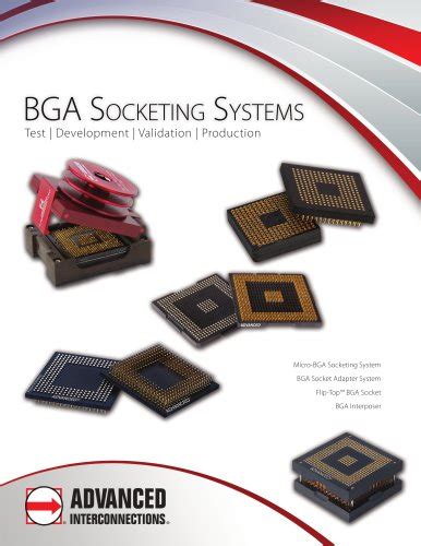 Micro Bga Socket Adapter System Advanced Interconnections Pdf