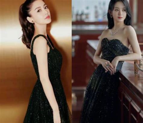 赵丽颖撞衫杨颖谁赢了？同穿星空裙，网友称：赵丽颖不够惊艳