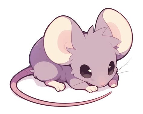 A Small Mouse With A Tiny Pink Nose Premium Ai Generated Image
