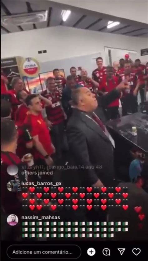 Venê Casagrande On Twitter Na Comemoração Do Flamengo No Vestiário O