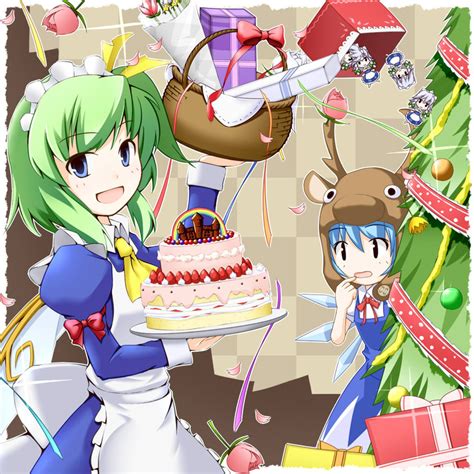 Izayoi Sakuya Cirno And Daiyousei Touhou Drawn By Tsuyuki
