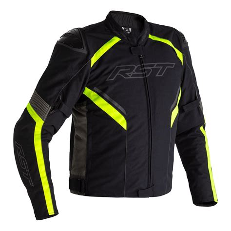 Blouson textile RST Sabre Airbag noir gris jaune fluo Équipement