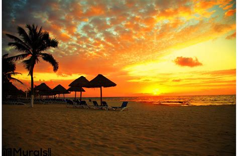 Beach Scene Sunset