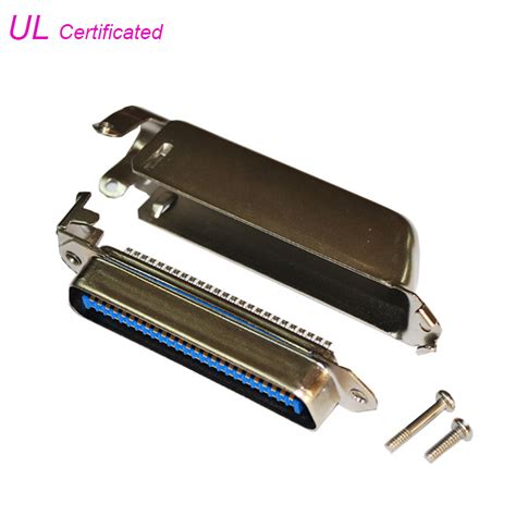 Solder Pin Connector Centronic Pin Plug Side Cable Exit Connector With Reversed Matel Cover