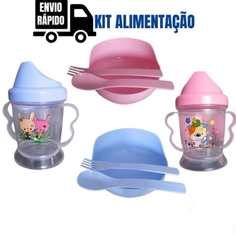 Kit Alimenta O Beb Pratinho Melamina Infantil C P S Prato Infantil Divis Rias Refei O