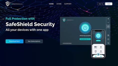 Antivirus App Website Ui Ux Design On Behance