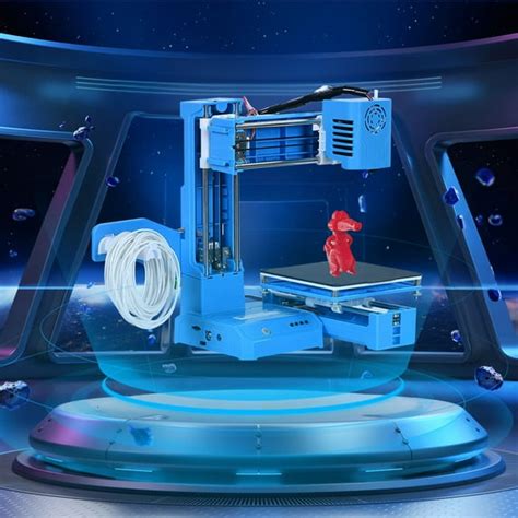 Compact Blue 3d Printer Fully Assembled Beginner Friendly 3d Maker High Precision With