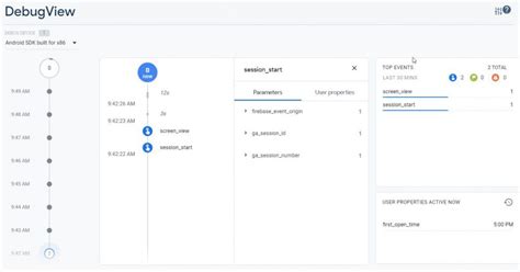 Firebase Analytics Exploration Der Automatisch Erfassten Events Screen