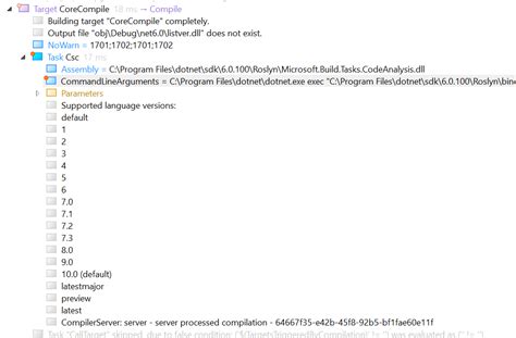 How To List Supported Values Of C Language Versions Issue 27101