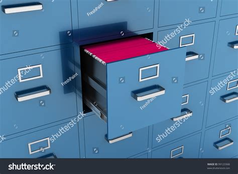 File Cabinet Open Drawer Stock Illustration Shutterstock
