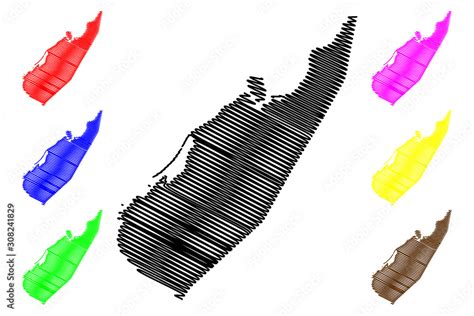 Nelson Region Regions Of New Zealand South Island Map Vector