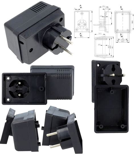 Caja de montaje de ABS 7463 enchufe Schuko
