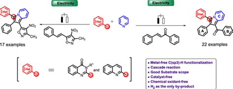 电氧化 Sp3 C H 键功能化和环化级联：新型杂环取代中氮茚的合成the Journal Of Organic Chemistry X Mol