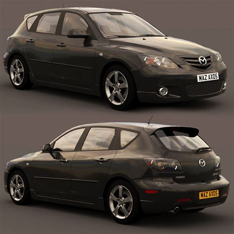 Mazda Axela Sport 2005 3d Model Turbosquid 2157796
