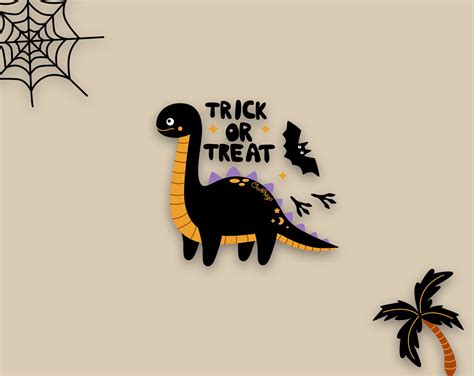 Dino Halloween Clipart Cute Ghost Svg Halloween Dinosaur Png Vector
