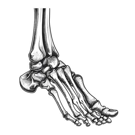 Skeleton Of The Foot Vector Illustration Premium Ai Generated Vector