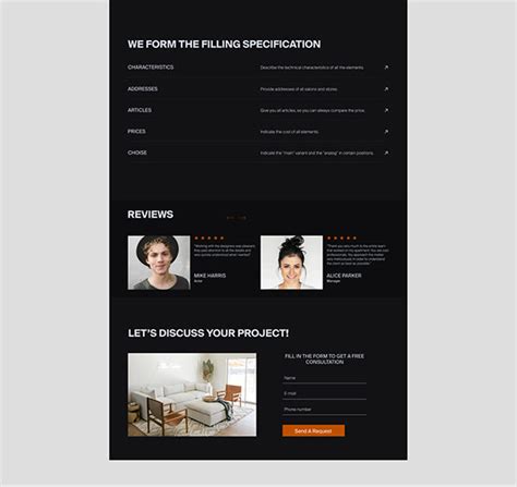 Landing Page Nude Design Studio Behance