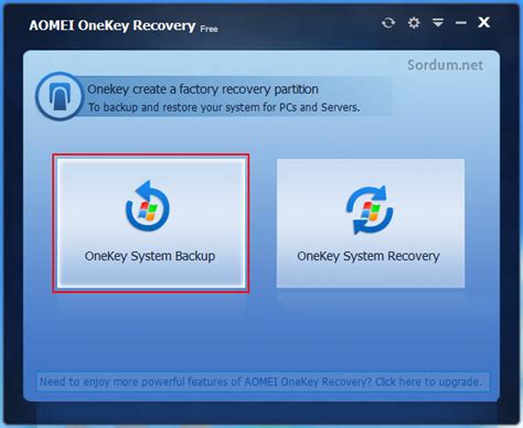 Kurtarma dizini Recovery partition oluşturalım