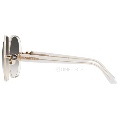 Jimmy Choo Grey Gradient Oval Ladies Sunglasses Pams 0ft3fq 57