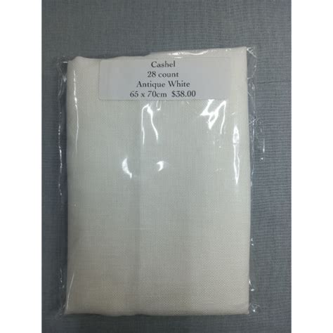 Cashel 28 Count Antique White 65 X 70cm Stitchmakers