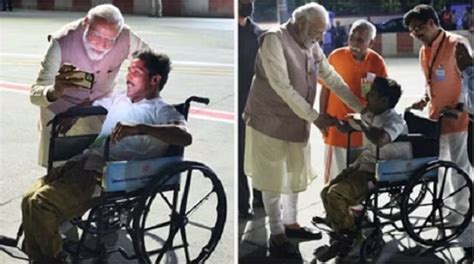 दिव्यांग भाजपा कार्यकर्ता का सम्मान पीएम मोदी ने ली स्पेशल सेल्फी कहा
