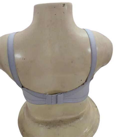 Lycra Cotton Beginners Ladies Cross C Cup Bra Light Purple Plain At