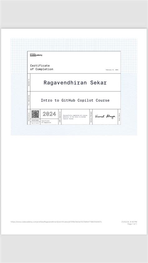 Ragavendhiran Sekar On Linkedin Ive Completed Codecademys Intro To