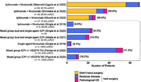 Pathological Response Rates Are Summarised For Patients Who Underwent