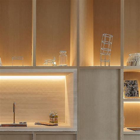 Inbyggd Led Strip Cabinet Layer Shelf 18mm Panel Edge Light Lamp 12v Osynlig Upp Ner Beam Glow