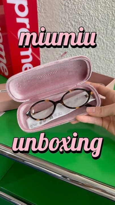 미우미우 안경 미우 리가드 선글라스 개봉기착샷 Youtube