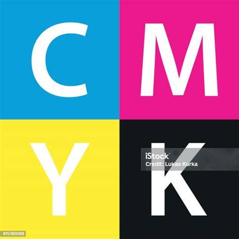 간단한 벡터 Cmyk 색상 샘플 사이안 마젠타 노랑 블랙 색상으로 배경 Cmyk에 대한 스톡 벡터 아트 및 기타 이미지 Cmyk 개념 개념과 주제 Istock