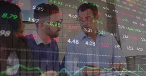 Animation Of Graphs And Trading Board Ov Stock Video Pond